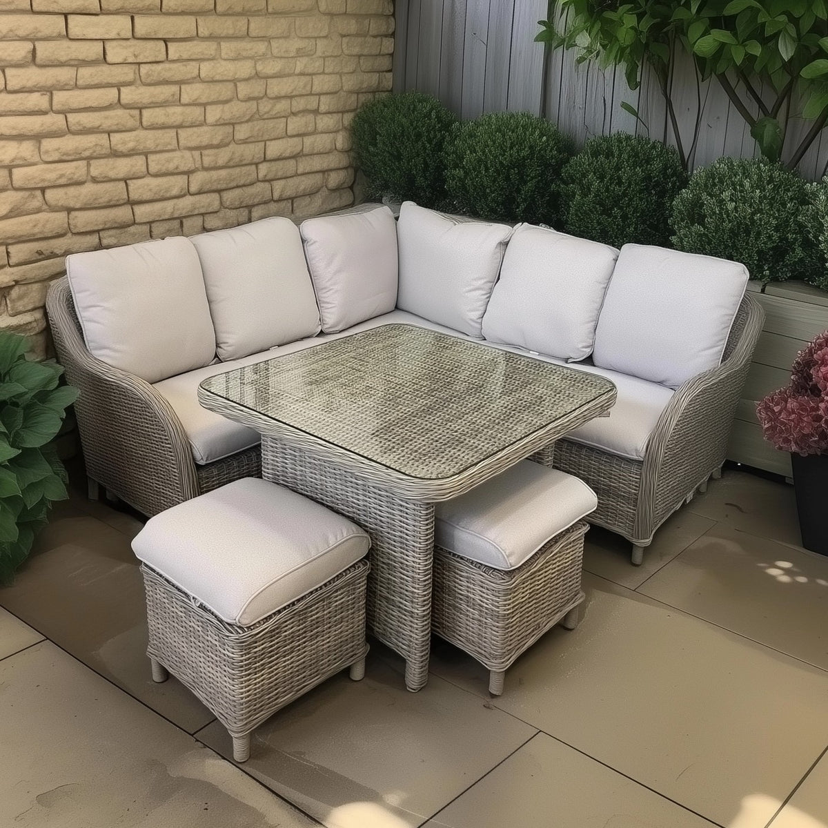 Hill & Dale Malton Mini Corner Set - Brown – Yorkshire Garden Centres